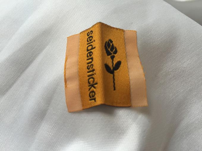 Woven label Print Washing Ribbon Instruction Labels Garment Wash Care Label