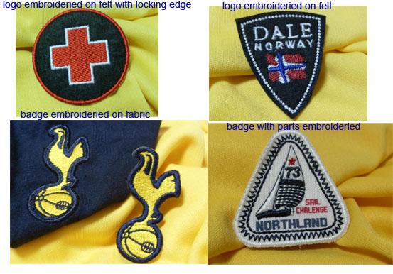 Cool Uniform Label Custom Embroidered Patches Felt Patches For Clothing ...