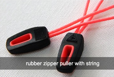 Durable Nylon String Rubber Zipper Puller For Auto Lock Zipper Slider