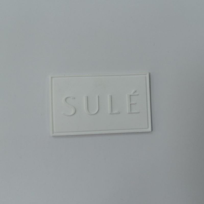 BV Approved Silicone 3D Embossed Custom Sew On Logo Patches PVC Badge