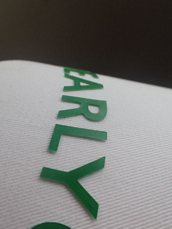 Hot - Glue Backing 3D Logo Screen Printing Label / Custom Printed Patches